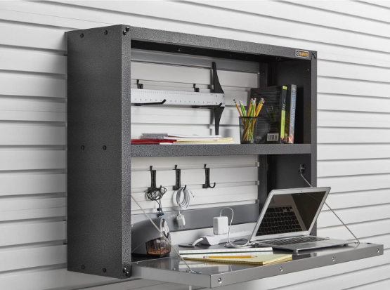 Gladiator Silver Ready-To-Assemble Foldaway Workstation - GAFS42KDJG ...