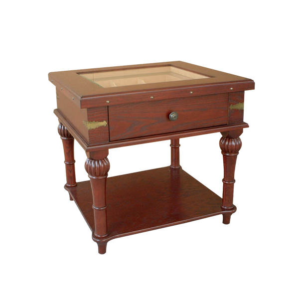 Humidor Supreme Scottsdale Solid Wood End Table Humidor 300 Cigar ...