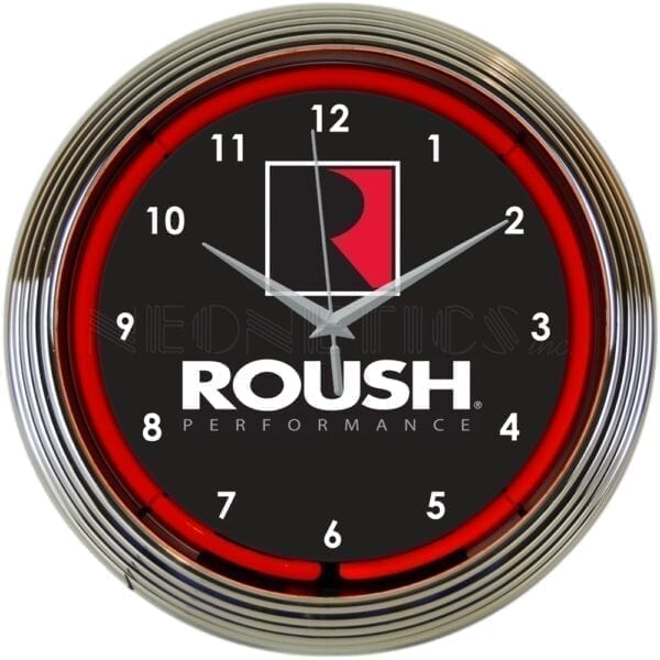 Neonetics Roush Performance Neon Clock - 8RSHPF 8RSHPF – Garage ...
