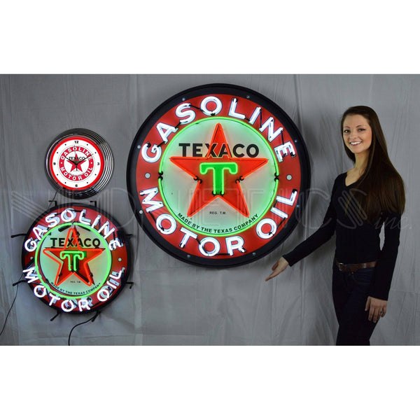 Neonetics Texaco Motor Oil 36 Inch Neon Sign In Metal Can 9TXOIL ...