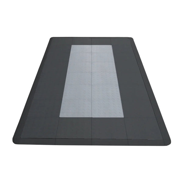 Swisstrax Diamondtrax Home Motorcycle Garage Floor Tile Mat (Jet Black ...