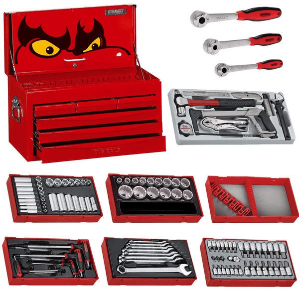 Teng Tools 120 Piece 6 Drawer SAE Series Tool Kit - TC806SV ...
