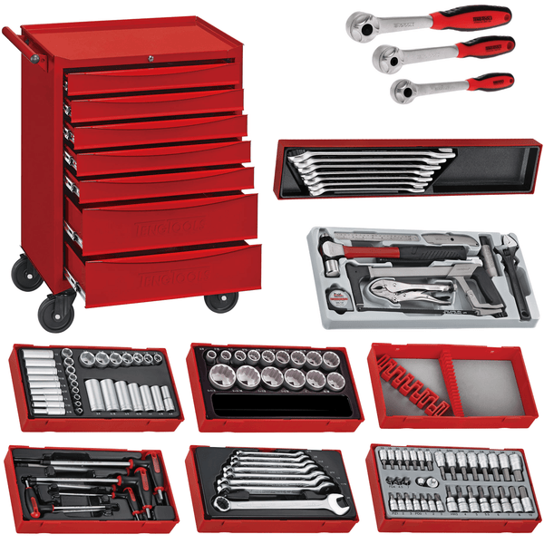 Teng Tools 140 Piece 7 Drawer SAE Series Tool Kit - TCW707EV ...