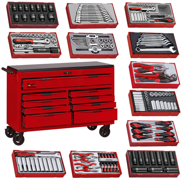 Teng Tools 416 Piece 53 Inch Wide First Responder Tool Kit - TCW809N-FR ...