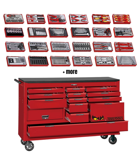 Teng Tools 756 Piece 67 Inch Wide Juggernaut Original Tool Kit – Garage ...