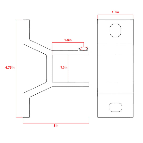 Aleko Wall Bracket for Retractable Awning - White AWBRACKETWALL-AP ...