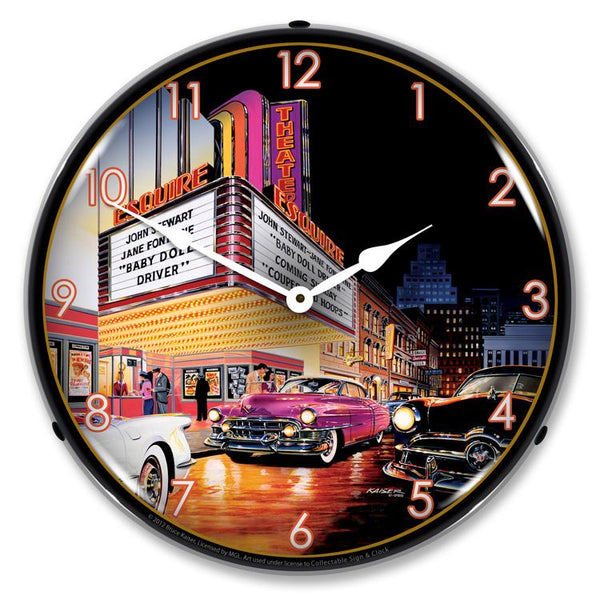 Collectable Sign and Clock - Esquire Theatre Clock MGL1209401 – Garage ...