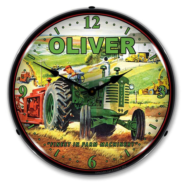 Collectable Sign and Clock - Oliver Tractor Clock 1210413 – Garage ...