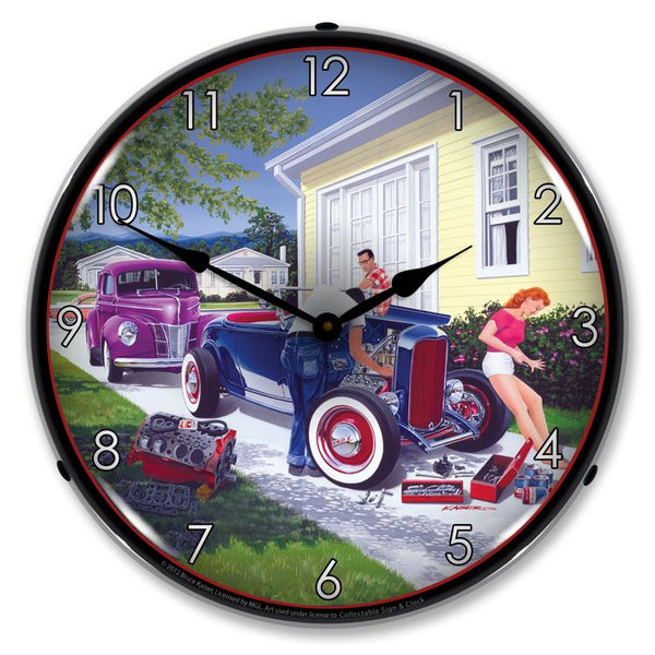 Collectable Sign and Clock - Shade Tree Mechanic Clock MGL1209406 ...