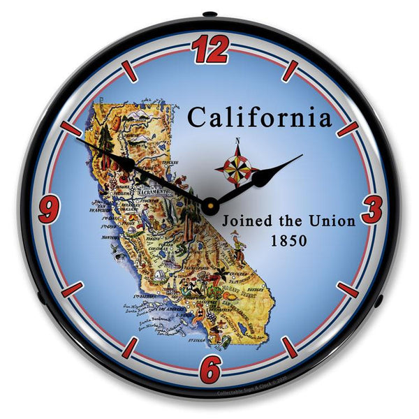 Collectable Sign and Clock - State of California Clock 20041087 ...