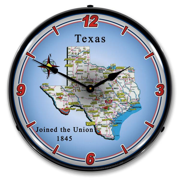 Collectable Sign and Clock - State of Texas Clock 20041125 – Garage ...