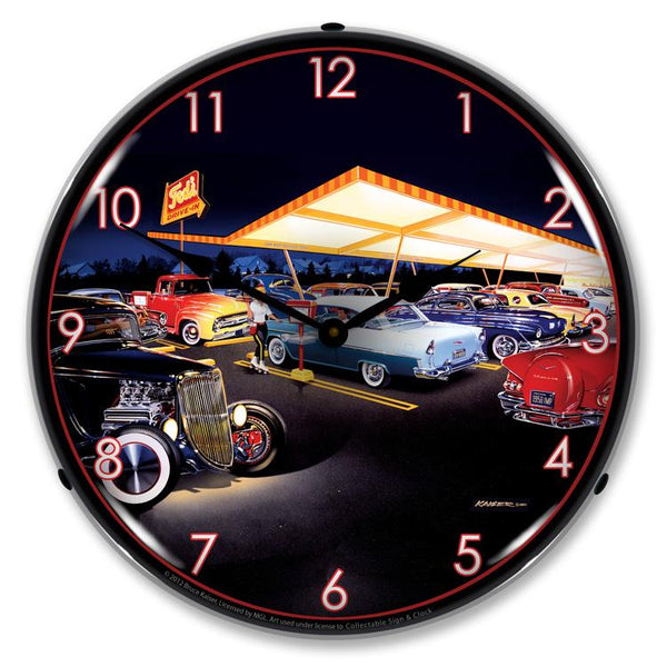 Collectable Sign and Clock - Teds Drive In Clock MGL1209407 – Garage ...