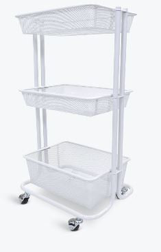 Luxor Kitchen Utility Cart White – Garage Cabinets Online
