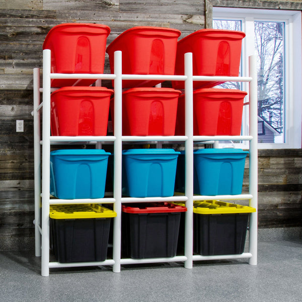 Proslat Bin Warehouse Rack - 12 Totes – Garage Cabinets Online
