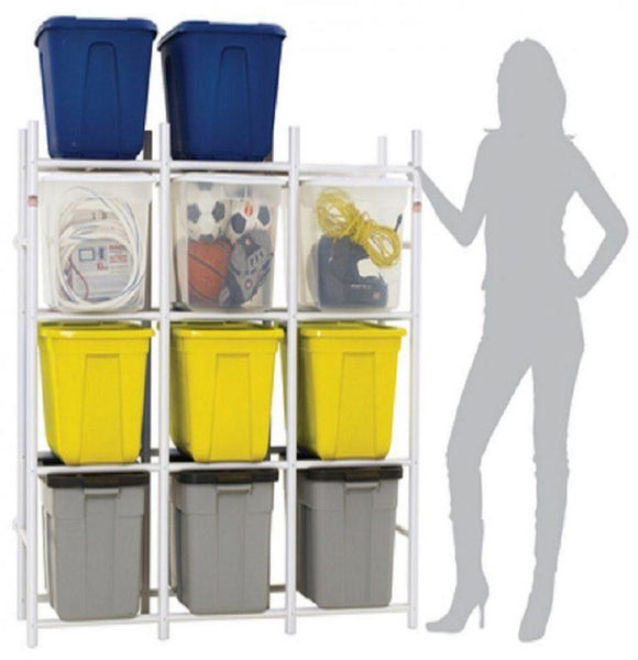 Proslat Bin Warehouse Rack - 12 Totes Compact – Garage Cabinets Online